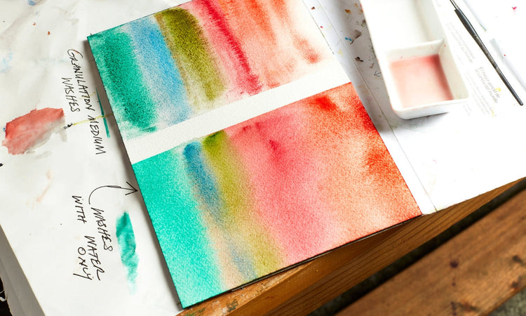 Creating granulation with watercolour – Winsor & Newton NA