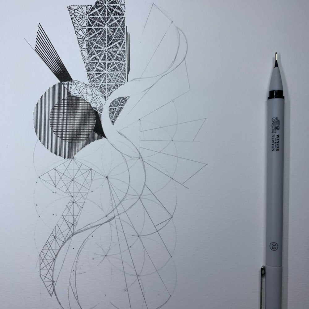 How to draw detailed lines and patterns in miniature scale using finel ...