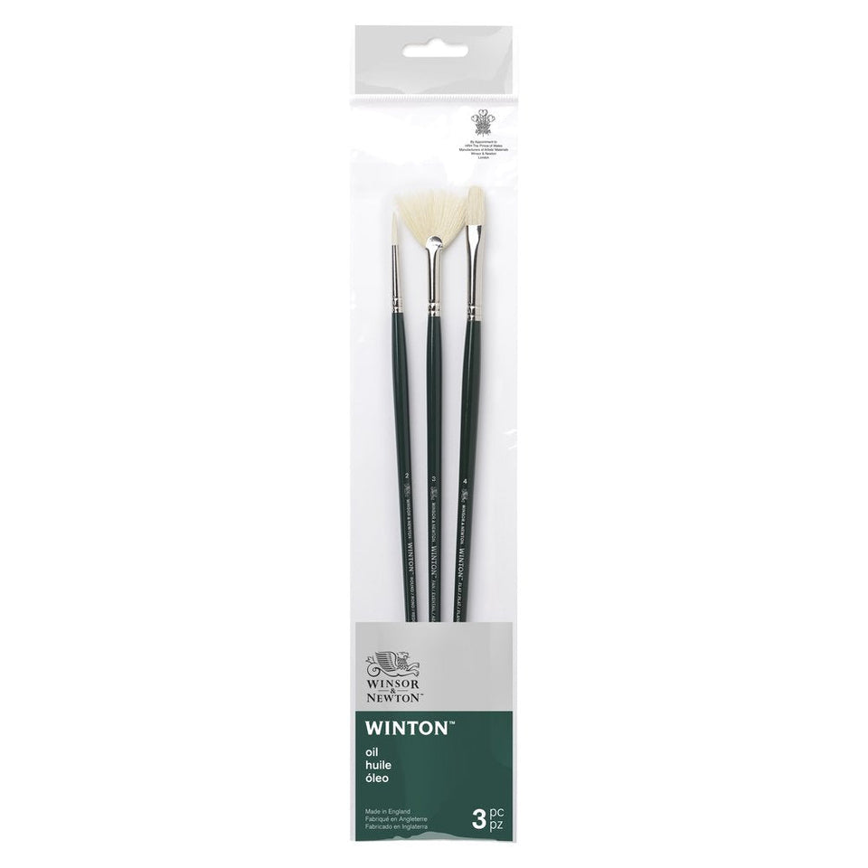 Winton Brush Long Handle Pack of 3 - Set 3 – Winsor & Newton NA