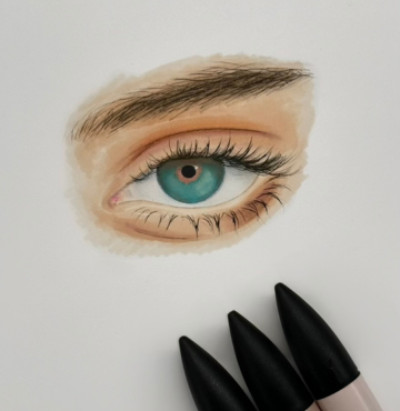 How to draw blue eyes – Winsor & Newton NA