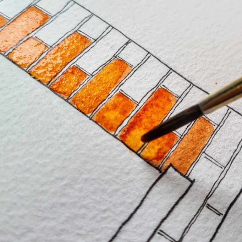 How to draw windows and brickwork – Winsor & Newton NA