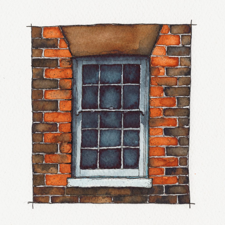 How to draw windows and brickwork – Winsor & Newton NA